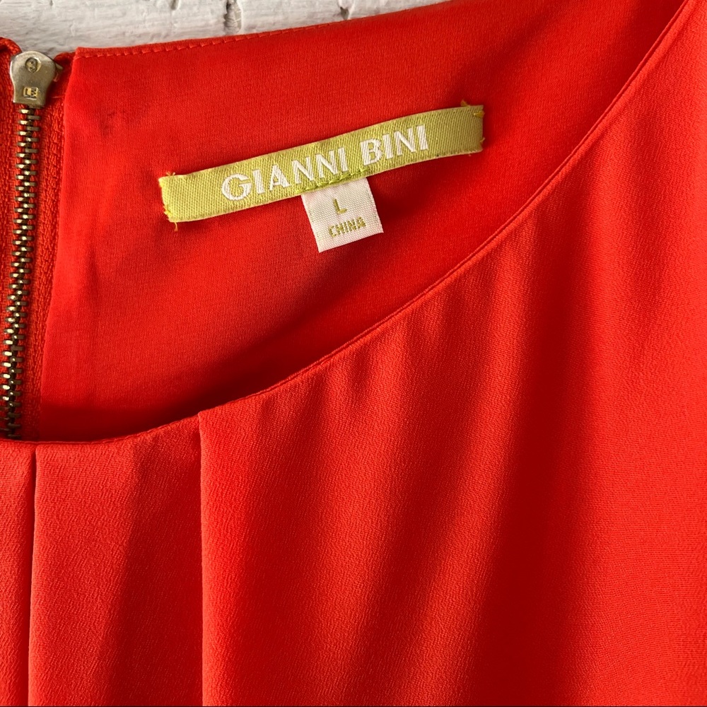 Orange Gianni Bini Dress With Crochet Detail - Gem